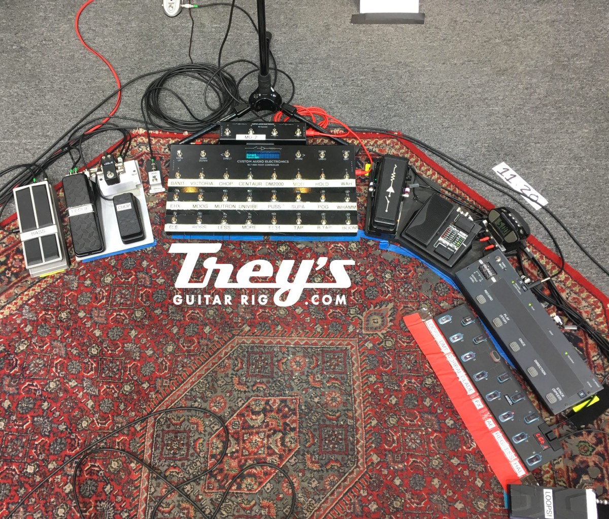 2018 Fall and TGR Rig Tour – Trey's Guitar Rig