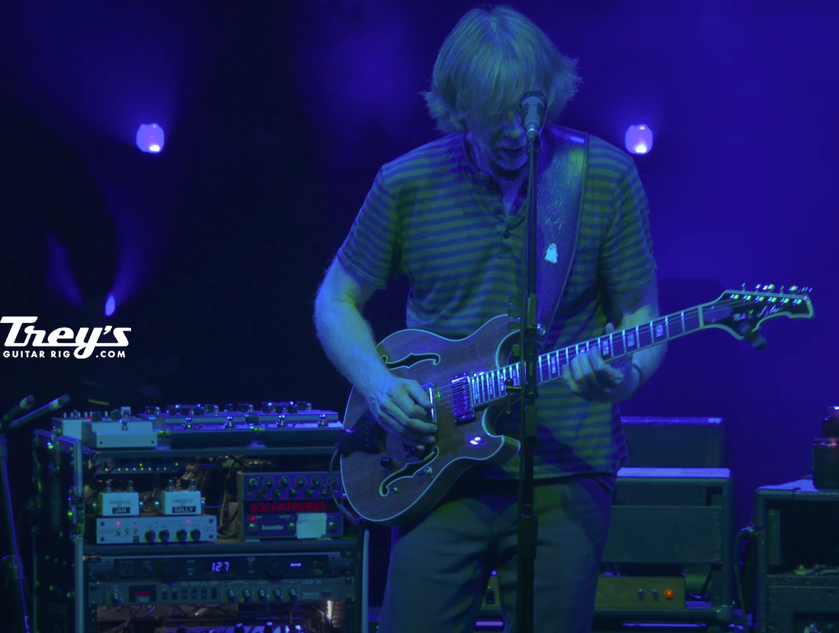 Trey's Guitar Rig – Trey Anastasio's Guitar Equipment, tour-by-tour.